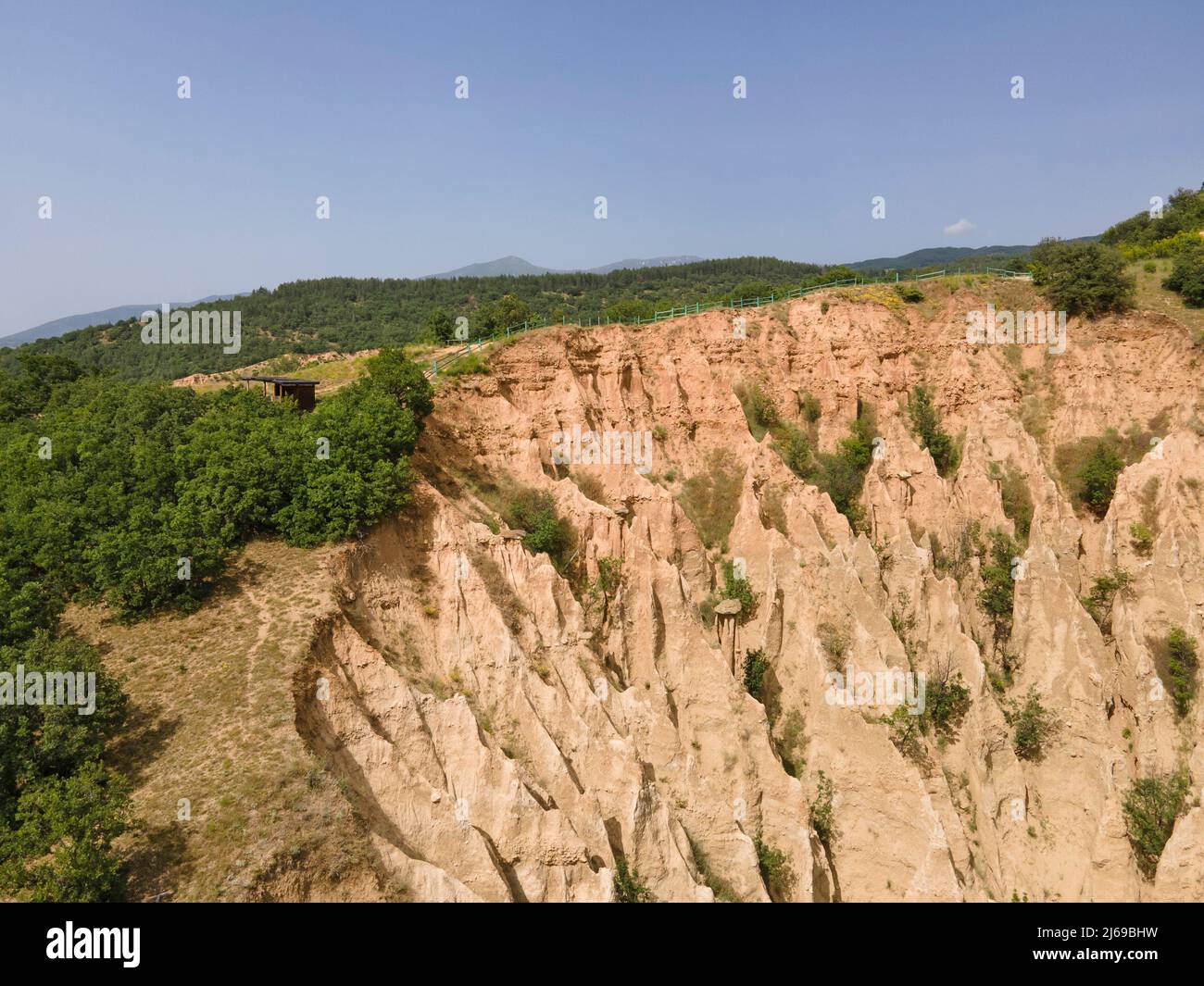 Amazing Aerial view of rock formation Stob pyramids, Rila Mountain ...