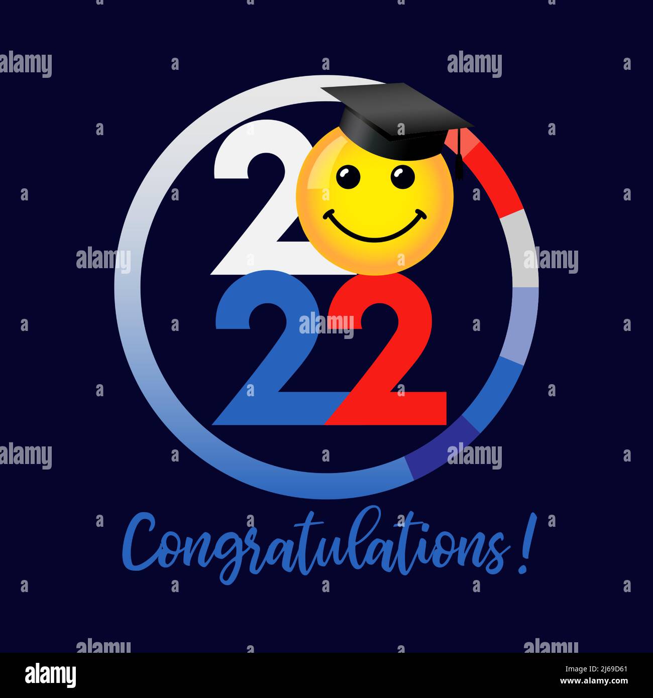 Graduating medal for class of 2022 graduates. Creative icon or button ...