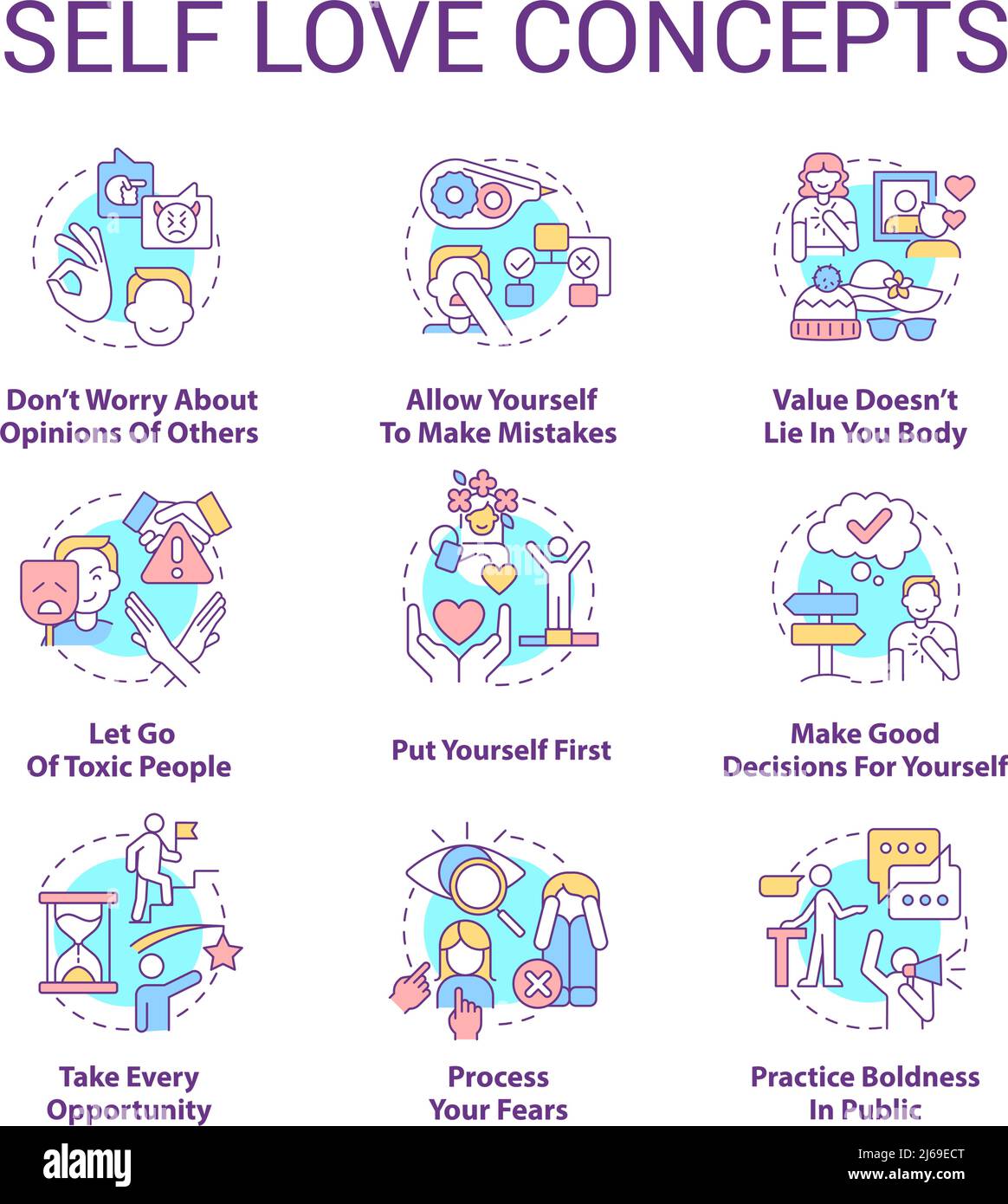 Self worth concept Cut Out Stock Images & Pictures - Alamy