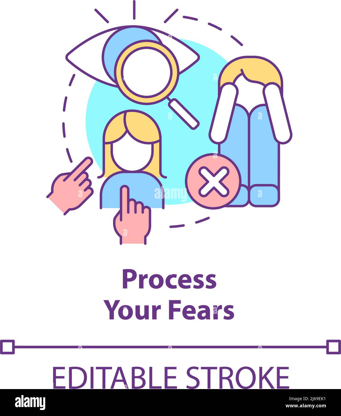 Overcome fears Stock Vector Images - Alamy