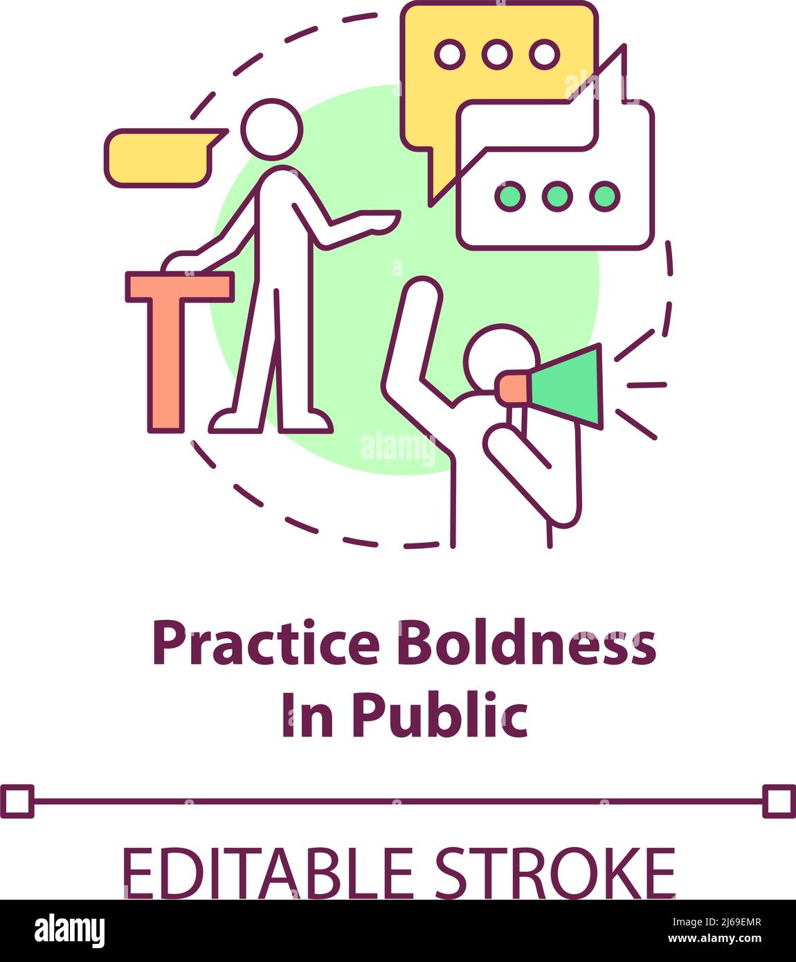 Concept practice positive self Cut Out Stock Images & Pictures - Alamy