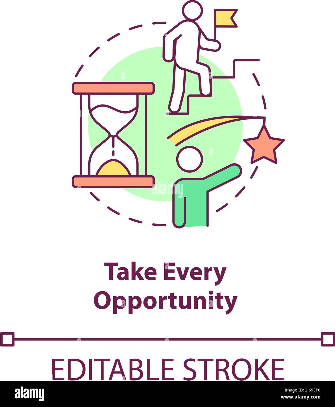 Take every opportunities concept icon Stock Vector Image & Art - Alamy
