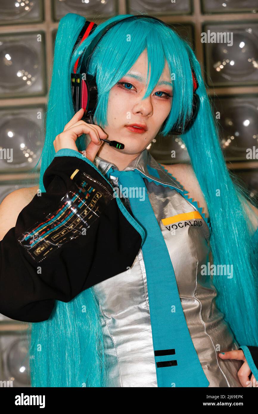 Chiba, Japan. 29th Apr, 2022. April 29, 2022, Chiba, Japan: A cosplayer ...