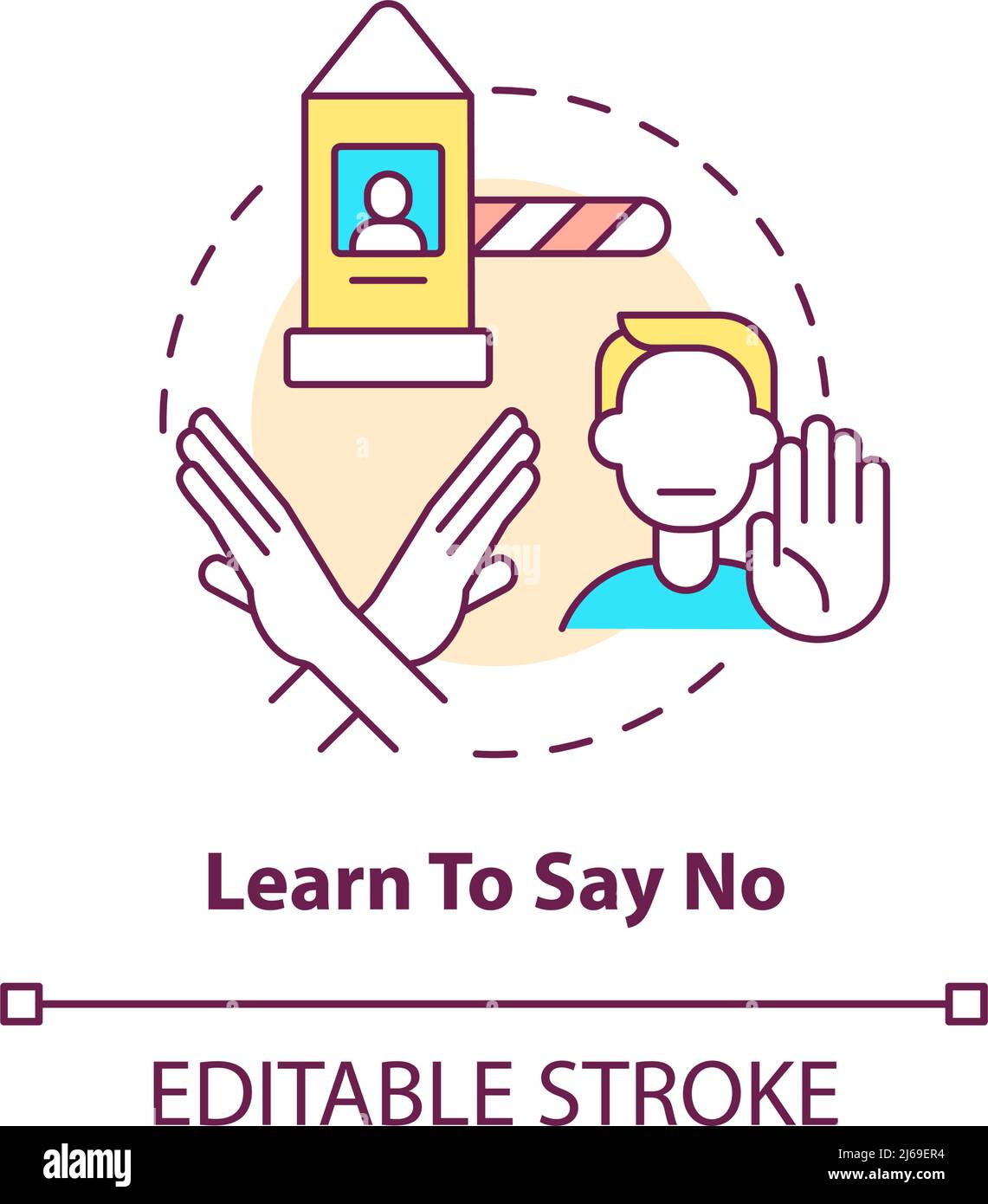 Learning To Say No Exercises Clipart