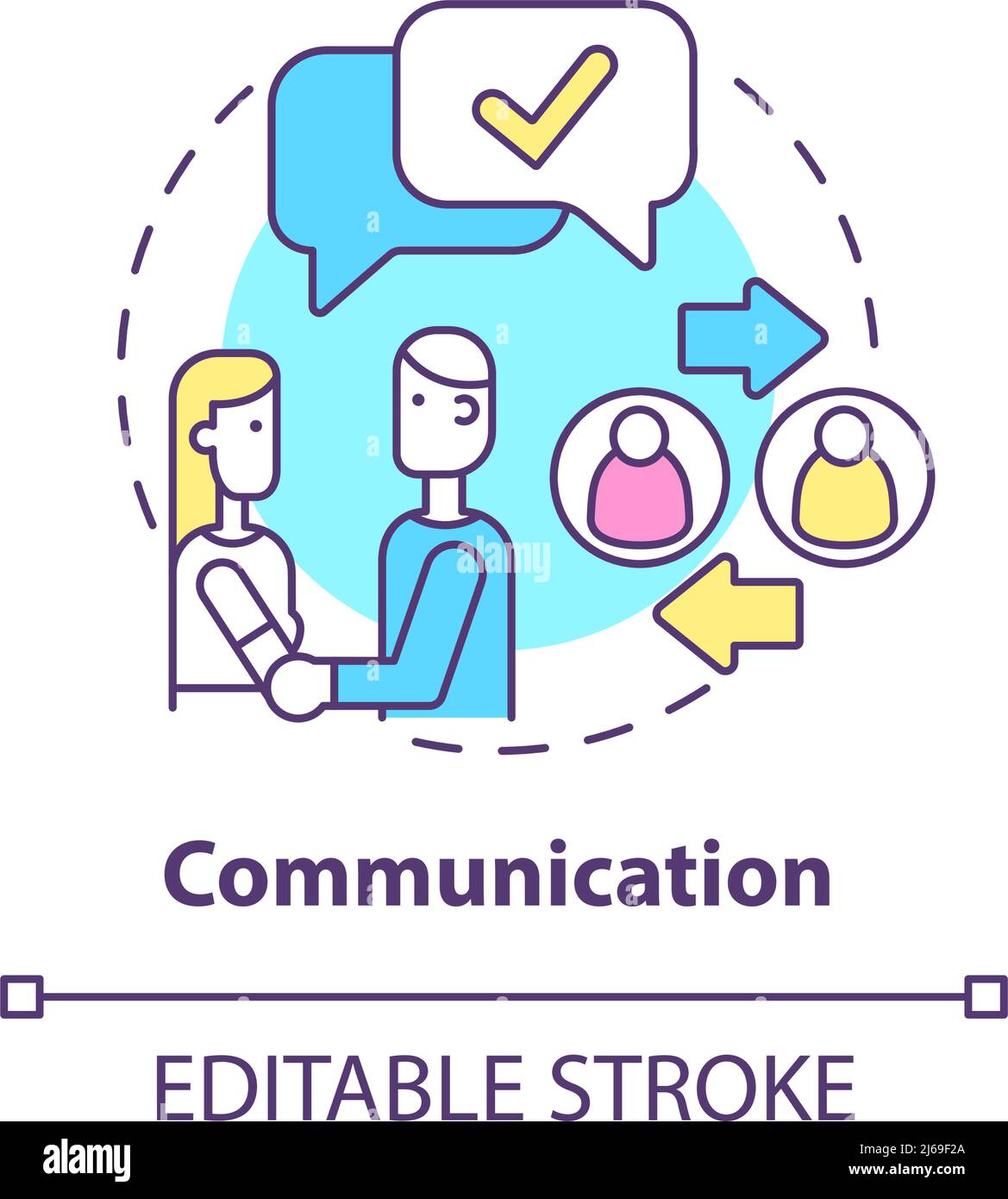 Communication concept icon Stock Vector Image & Art - Alamy