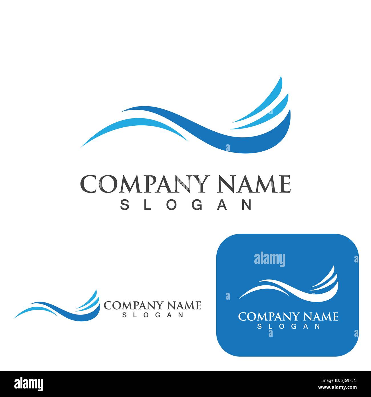 Water wave Logo vector illustration design Stock Vector Image & Art - Alamy
