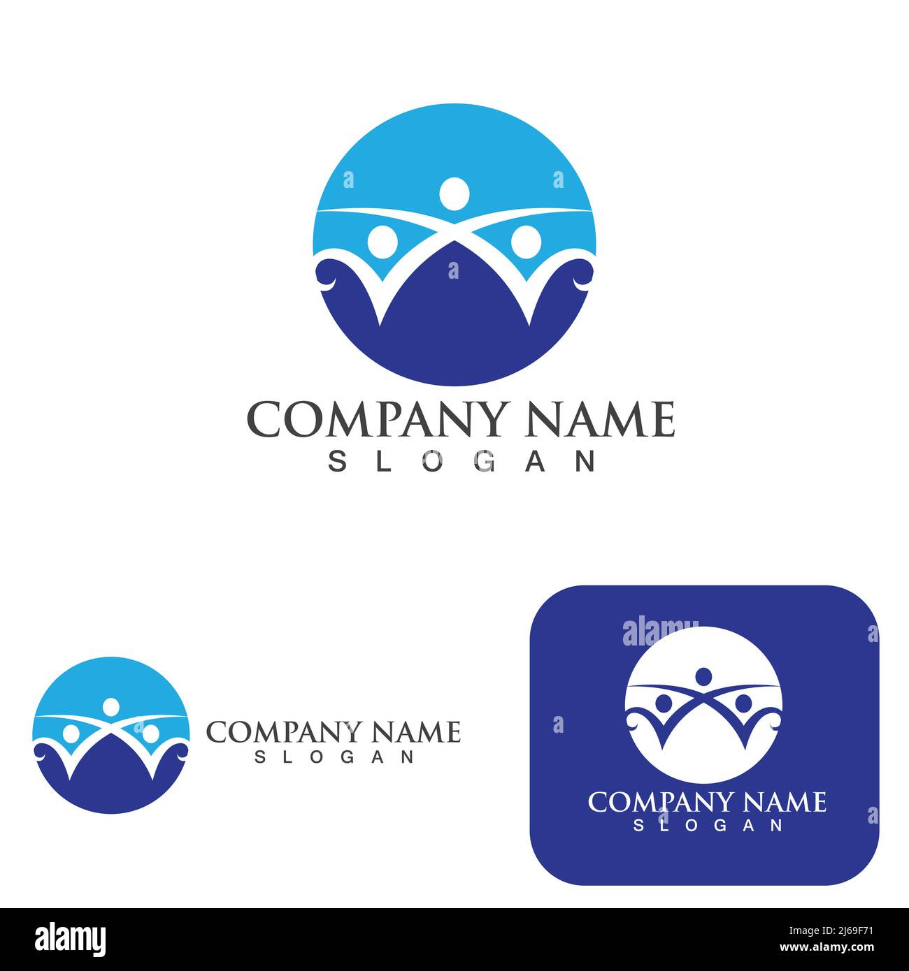 Healthy Life People Logo vector Stock Vector Image & Art - Alamy