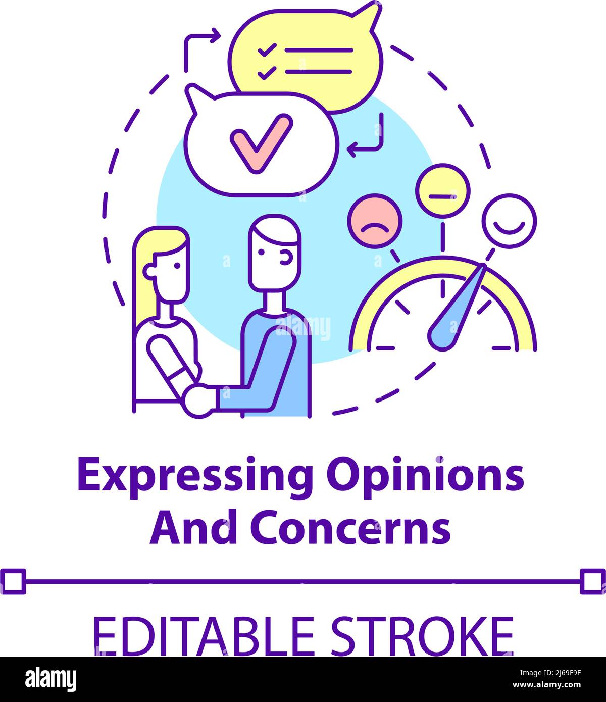 Expressing concern Stock Vector Images - Alamy