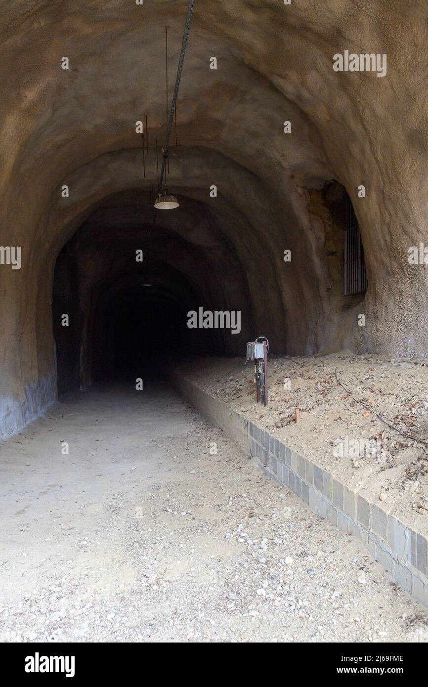 06 April 2022, Saxony-Anhalt, Langenstein: The entrance to the tunnel ...