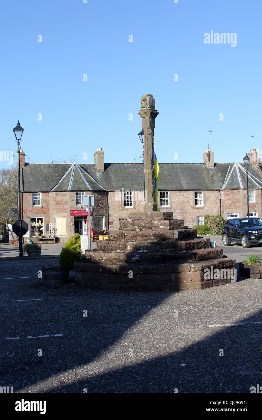 Fettercairn, Aberdeenshire, Scotland, UK. The Mercat Cross or market ...