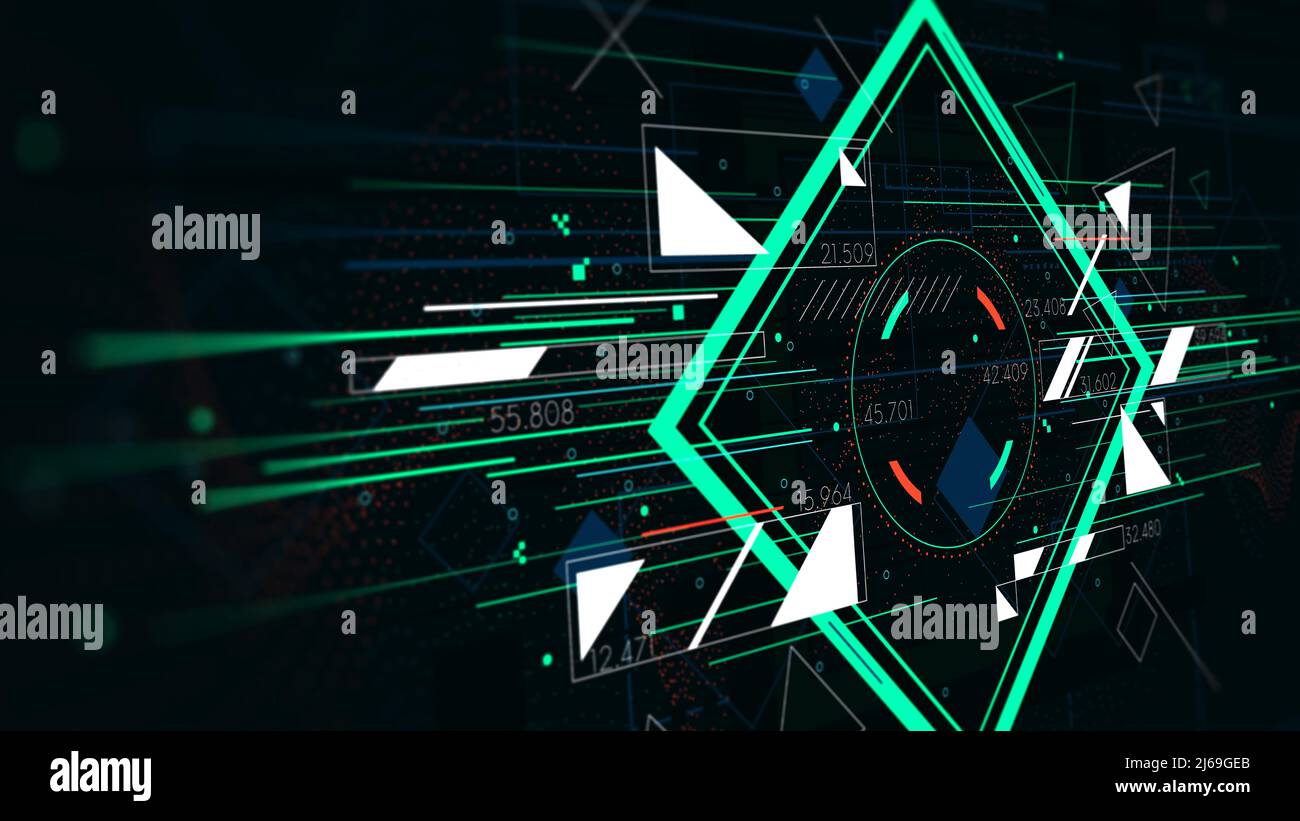 Tech futuristic abstract backgrounds, colorful square, monitor screen ...