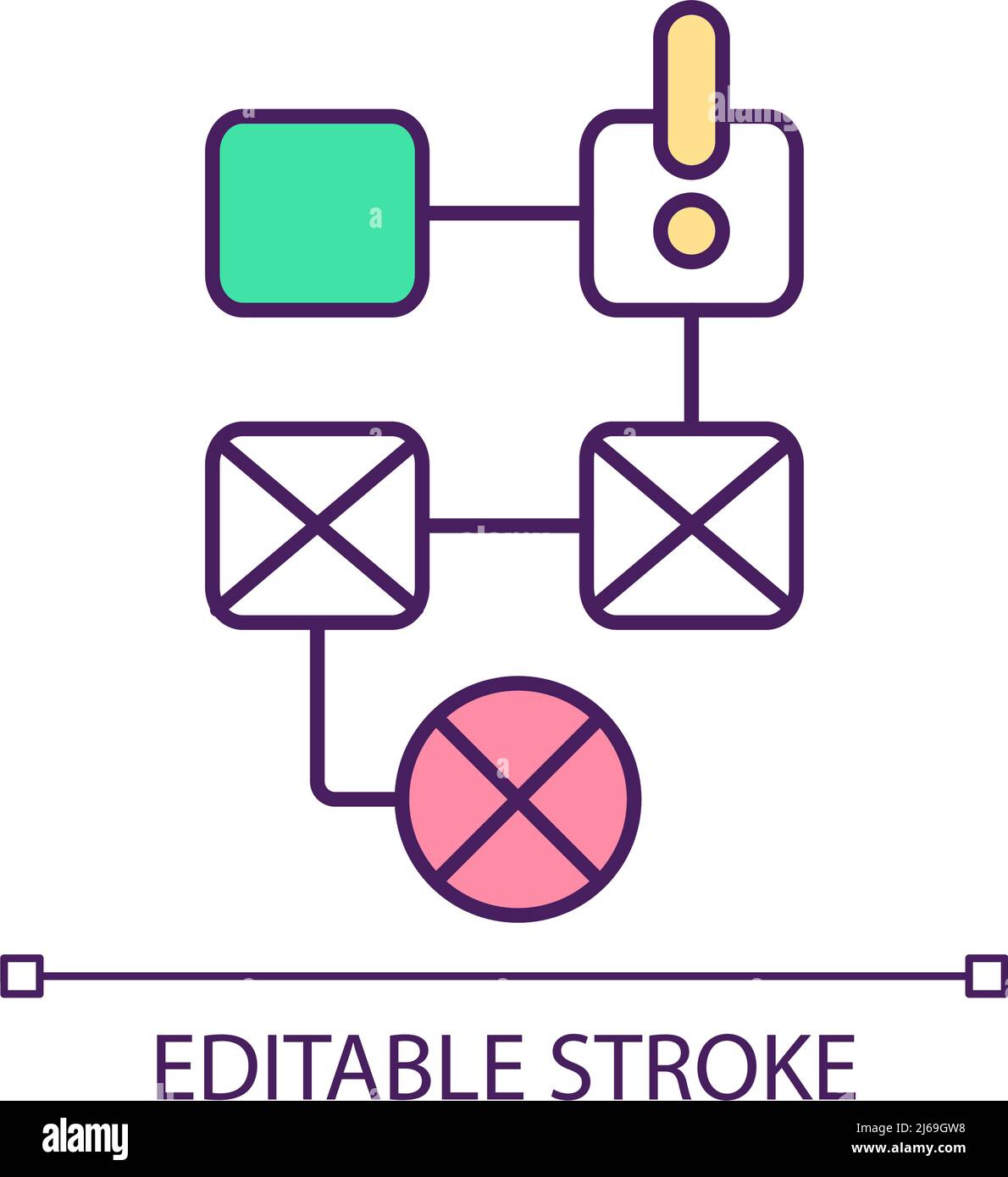 Process failure concept icon hi-res stock photography and images - Alamy