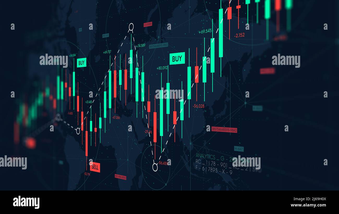 Dashboard graph of forex statistics, business and financial analytics ...
