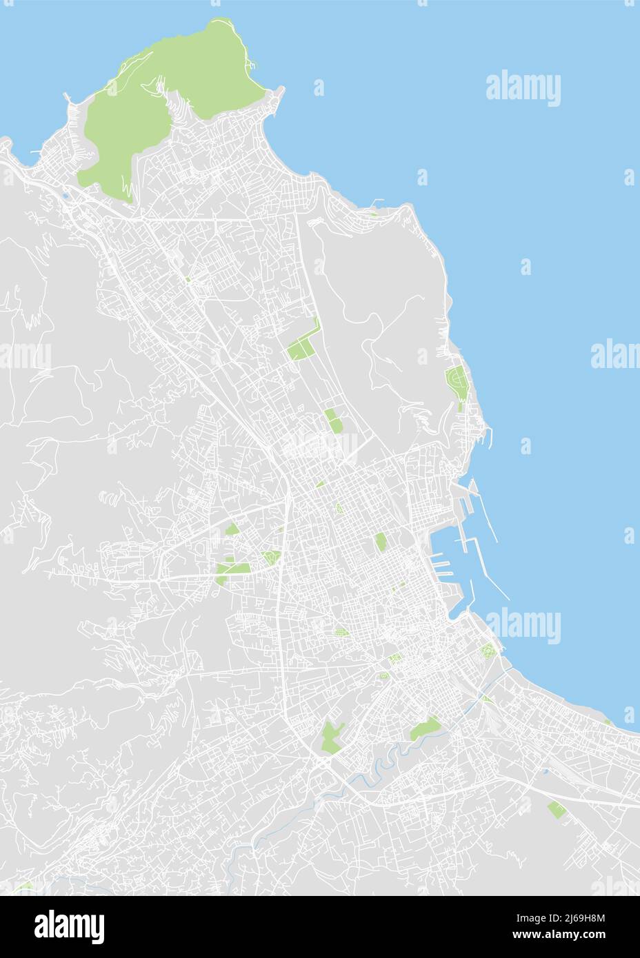 Palermo map hi-res stock photography and images - Alamy