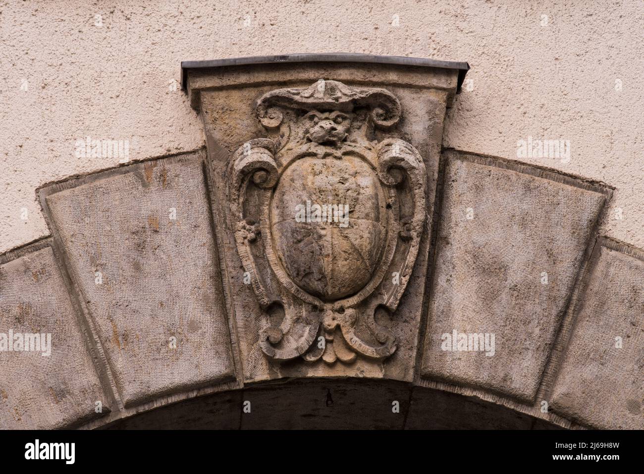 Munich, Germany -April 27,2022: Details of stone ornaments on the ...