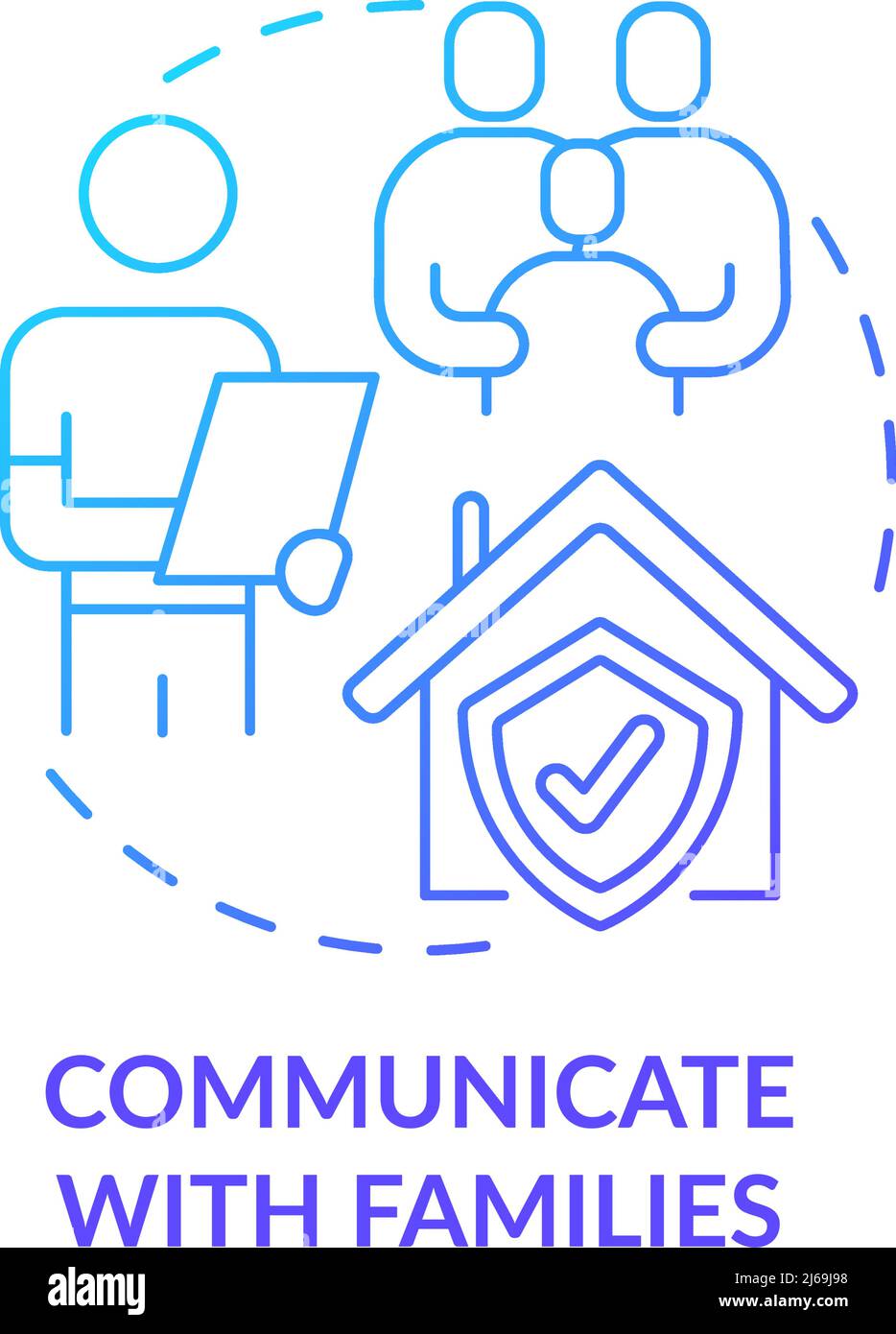 Child communicate parent Stock Vector Images - Alamy