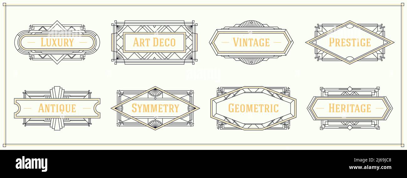 Art Deco Geometric Borders
