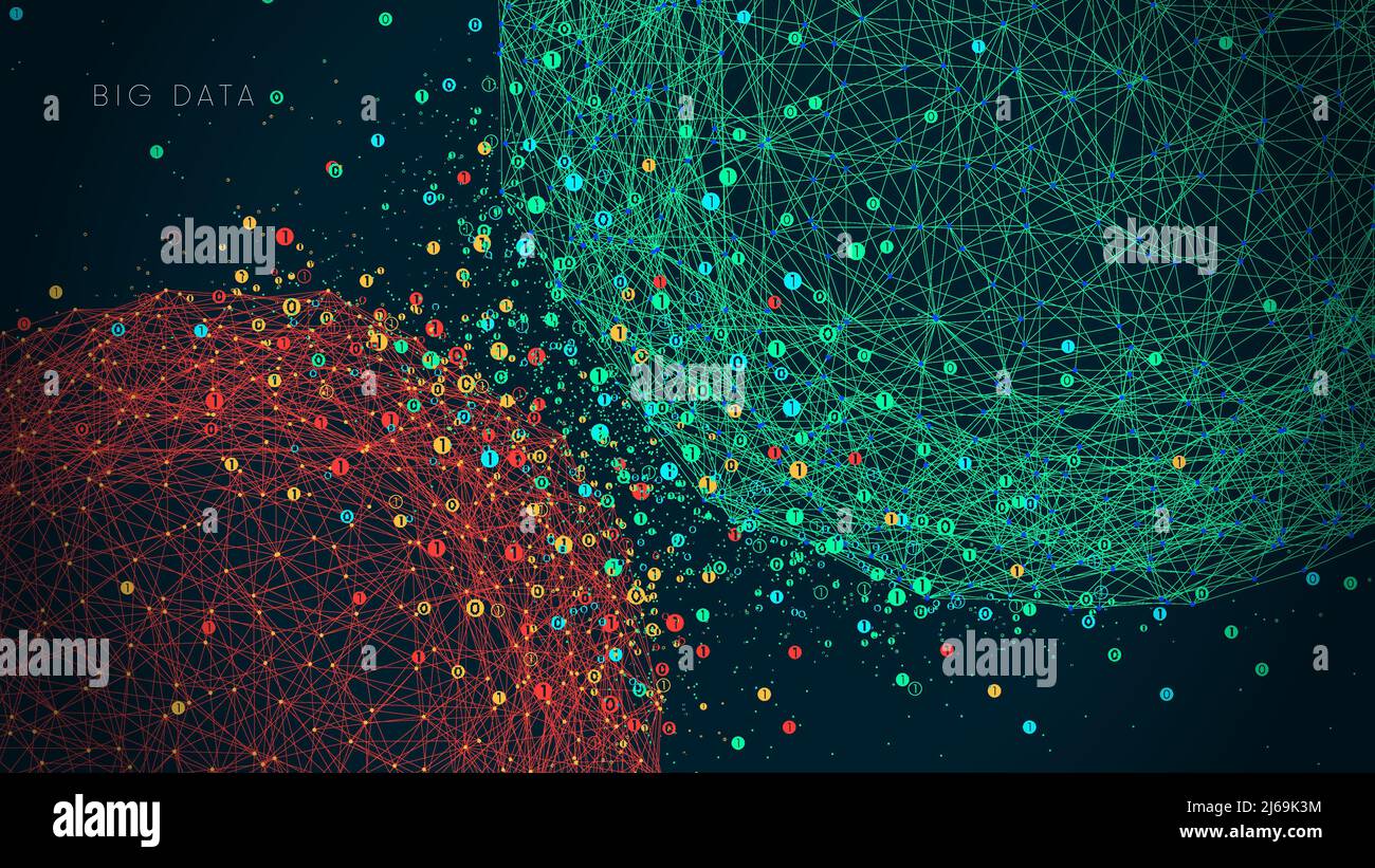 Futuristic technology for processing information flow, world big data ...