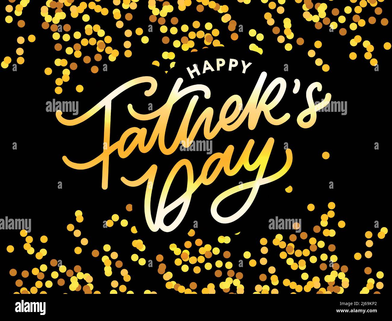 Happy Father s Day Calligraphy greeting card. Vector illustration Stock ...