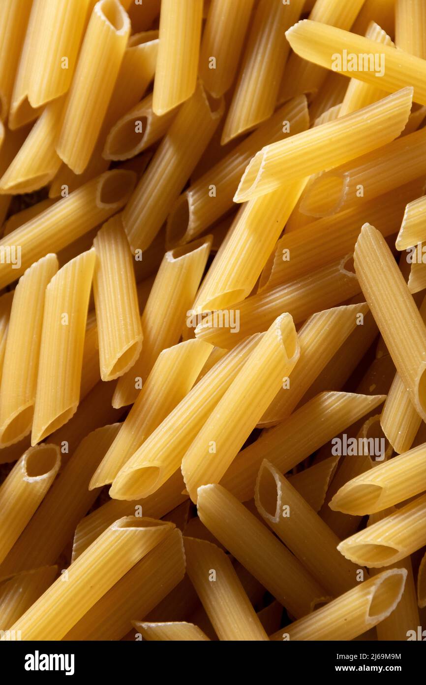 Close up of raw pasta, food backgrounds, organic ingredients Stock ...