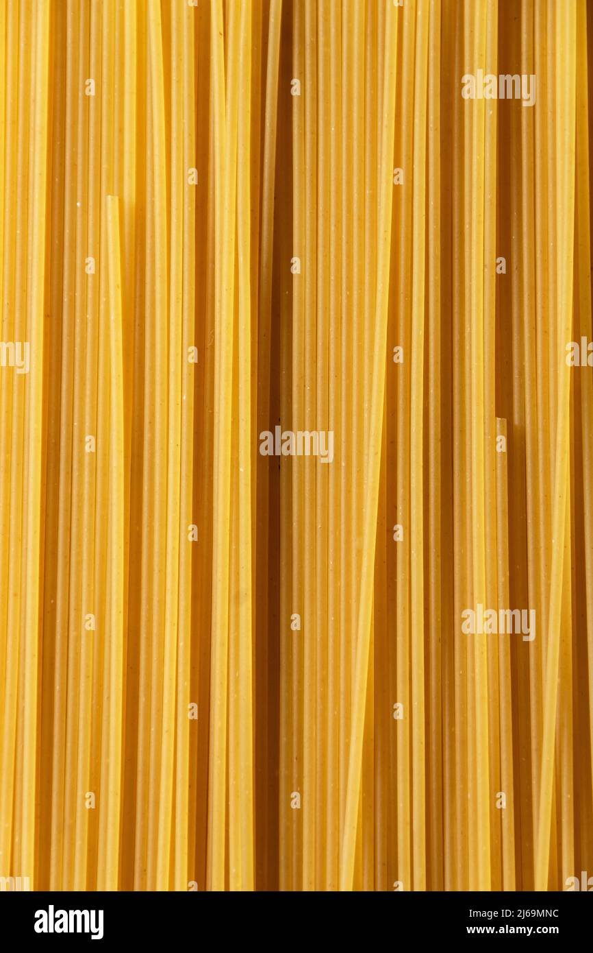 Close up of raw spaghetti pasta, food backgrounds, organic ingredients ...
