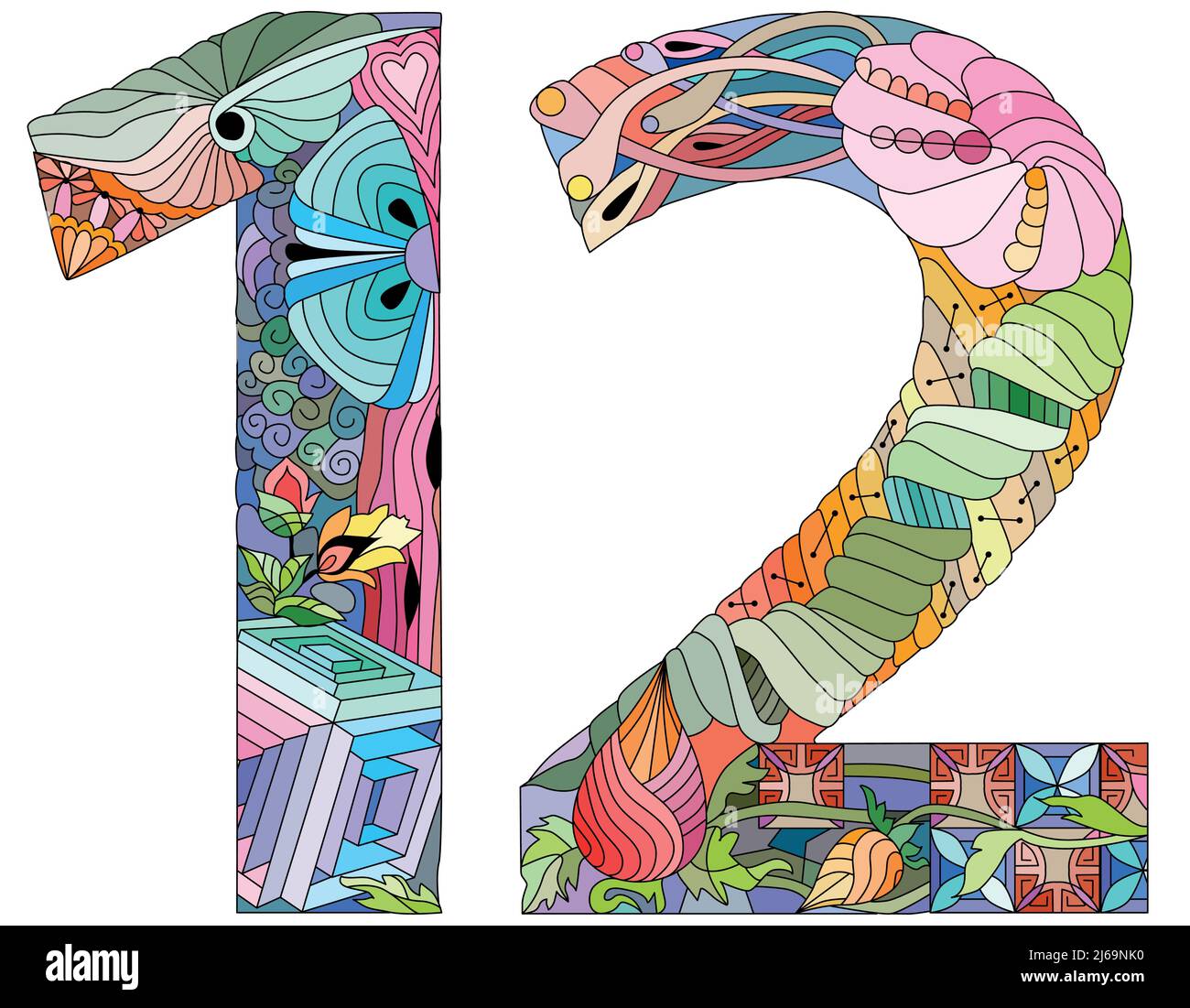 Twelve number hi-res stock photography and images - Alamy