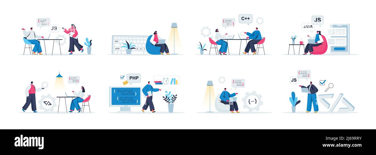 Software Developers Stock Vector Images - Alamy