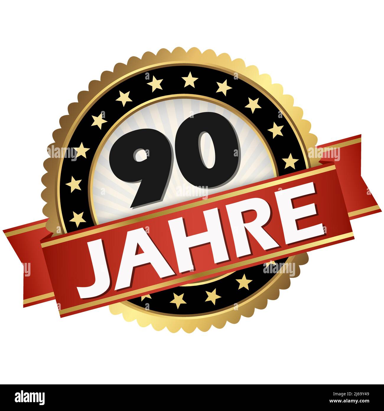 90 birthday Stock Vector Images - Alamy