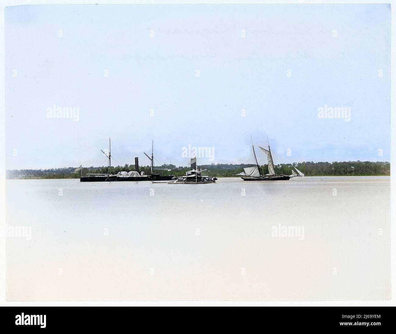 U.S.S. Onondaga on James River, Virginia. 1864–1865 Stock Photo - Alamy