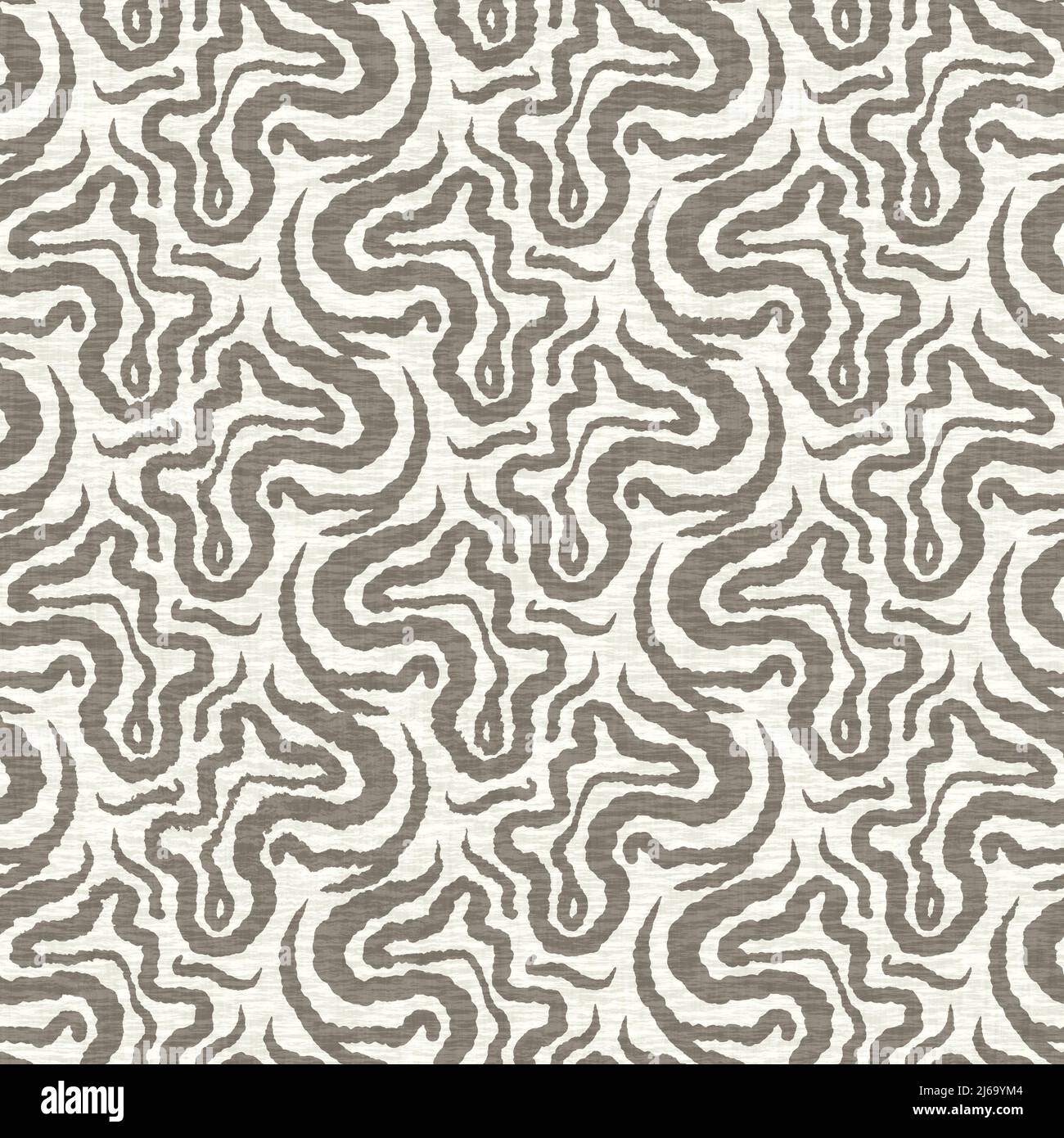 Hand drawn doodle linen effect texture pattern. Seamless woven natural ...
