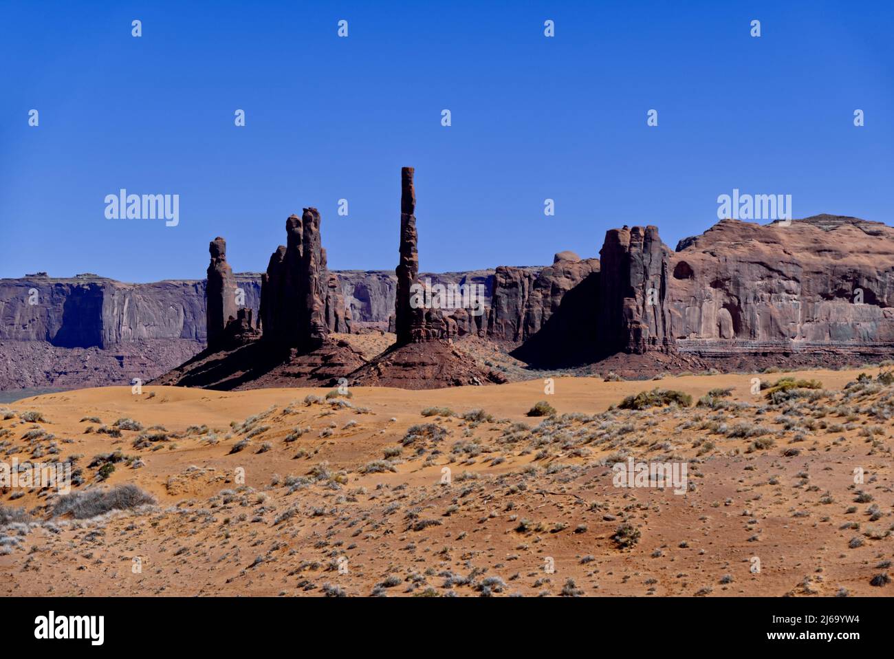 Monument Valley - Totem Pole Point Stock Photo - Alamy