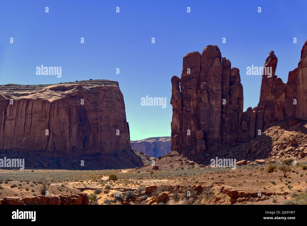 Monument Valley - Totem Pole Point Stock Photo - Alamy