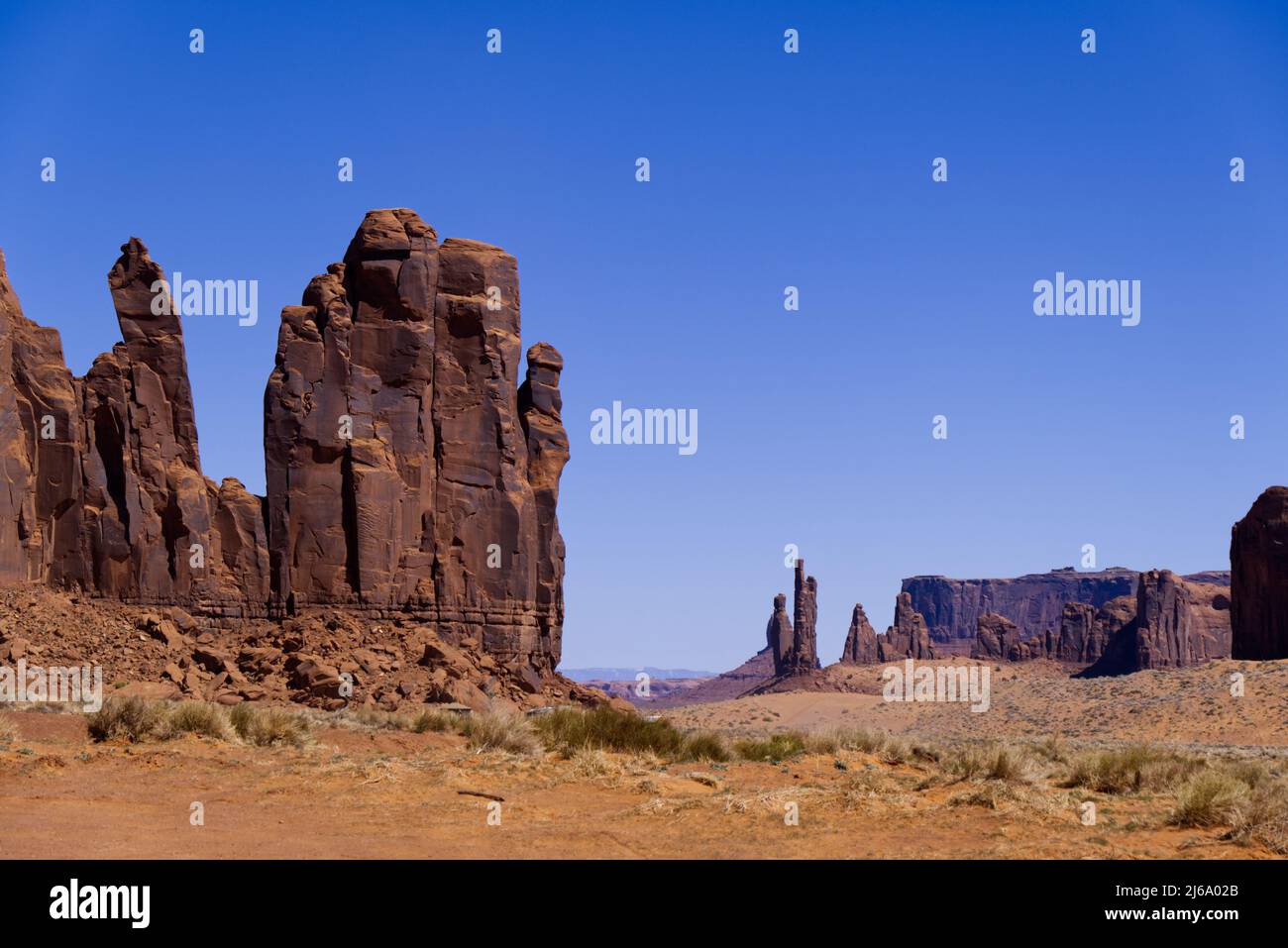 Monument Valley - View from The Hub Point Stock Photo - Alamy