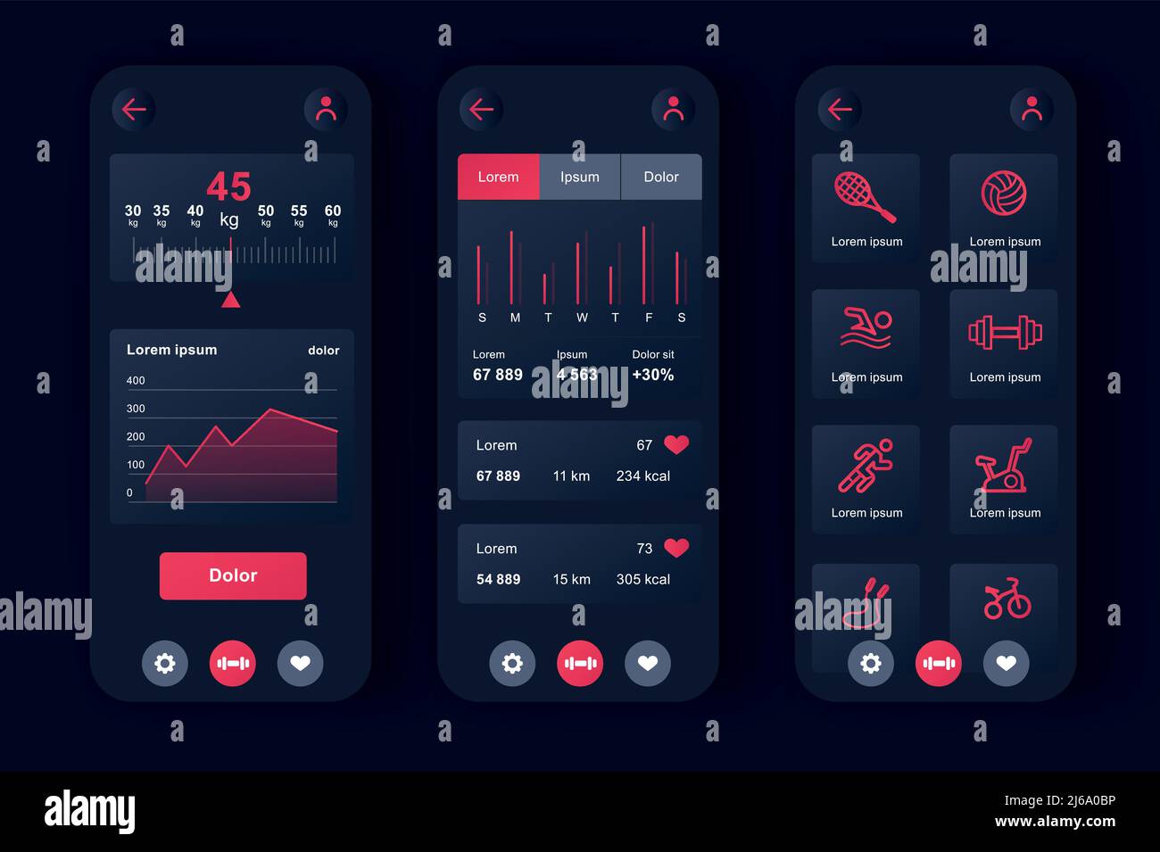 Fitness level Stock Vector Images - Alamy