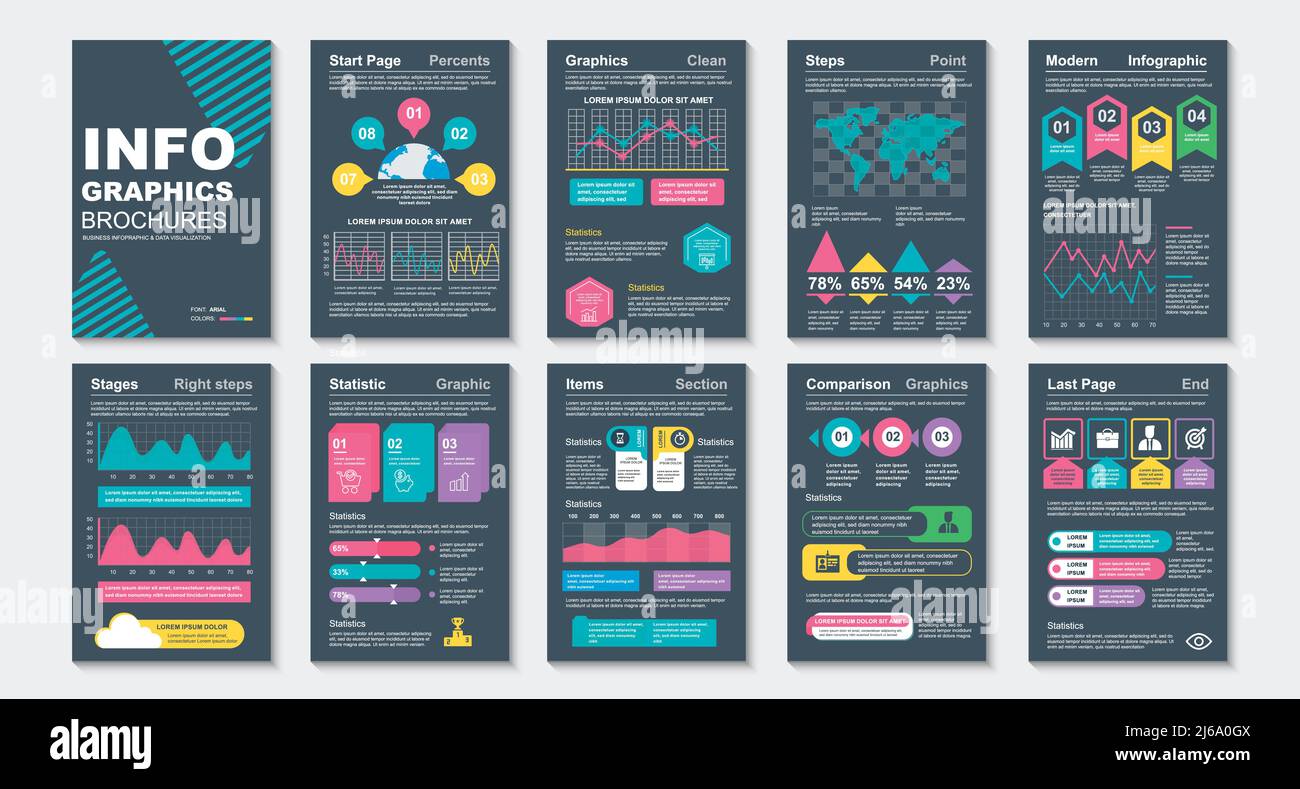 Info Flyer Stock Vector Images - Alamy