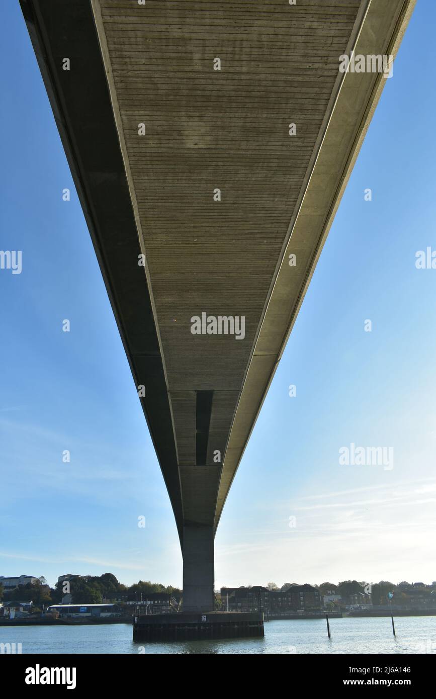 Landscape Picture From Underneath The Itchen Bridge At Sunset On The ...