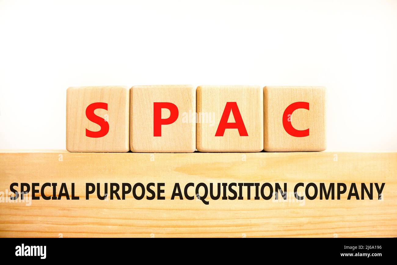 SPAC special purpose acquisition company symbol. Concept words SPAC ...