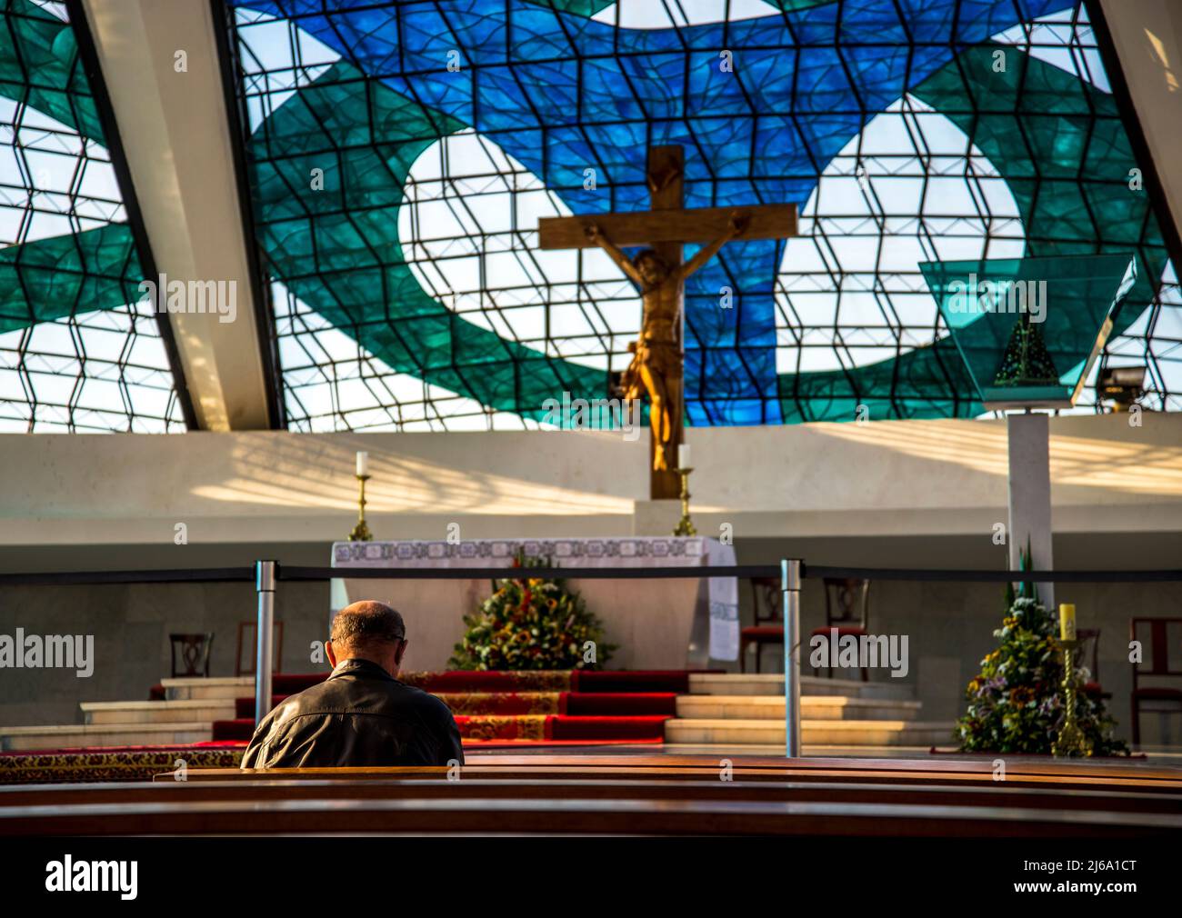 Federal District - Brasilia - Brazil dec 28, 2014. View from inside the ...