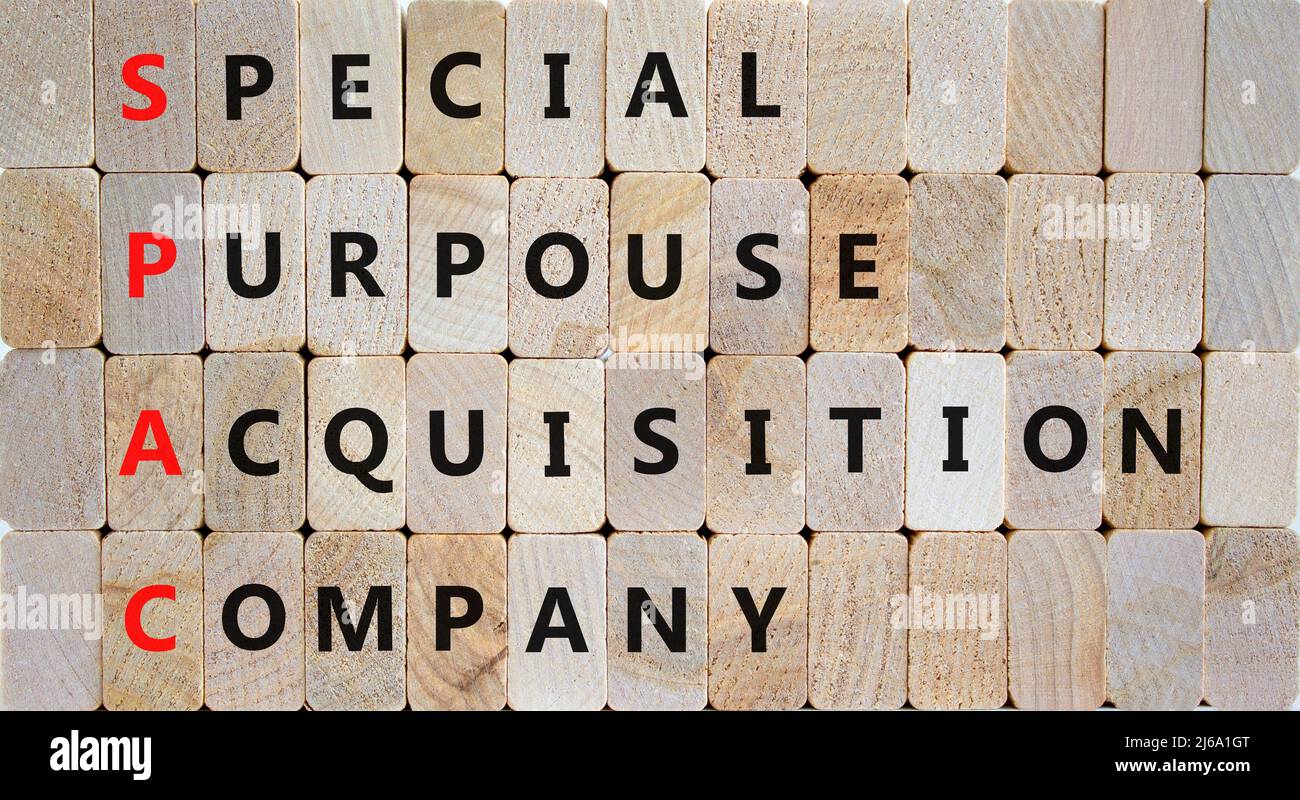 SPAC special purpose acquisition company symbol. Concept words SPAC ...
