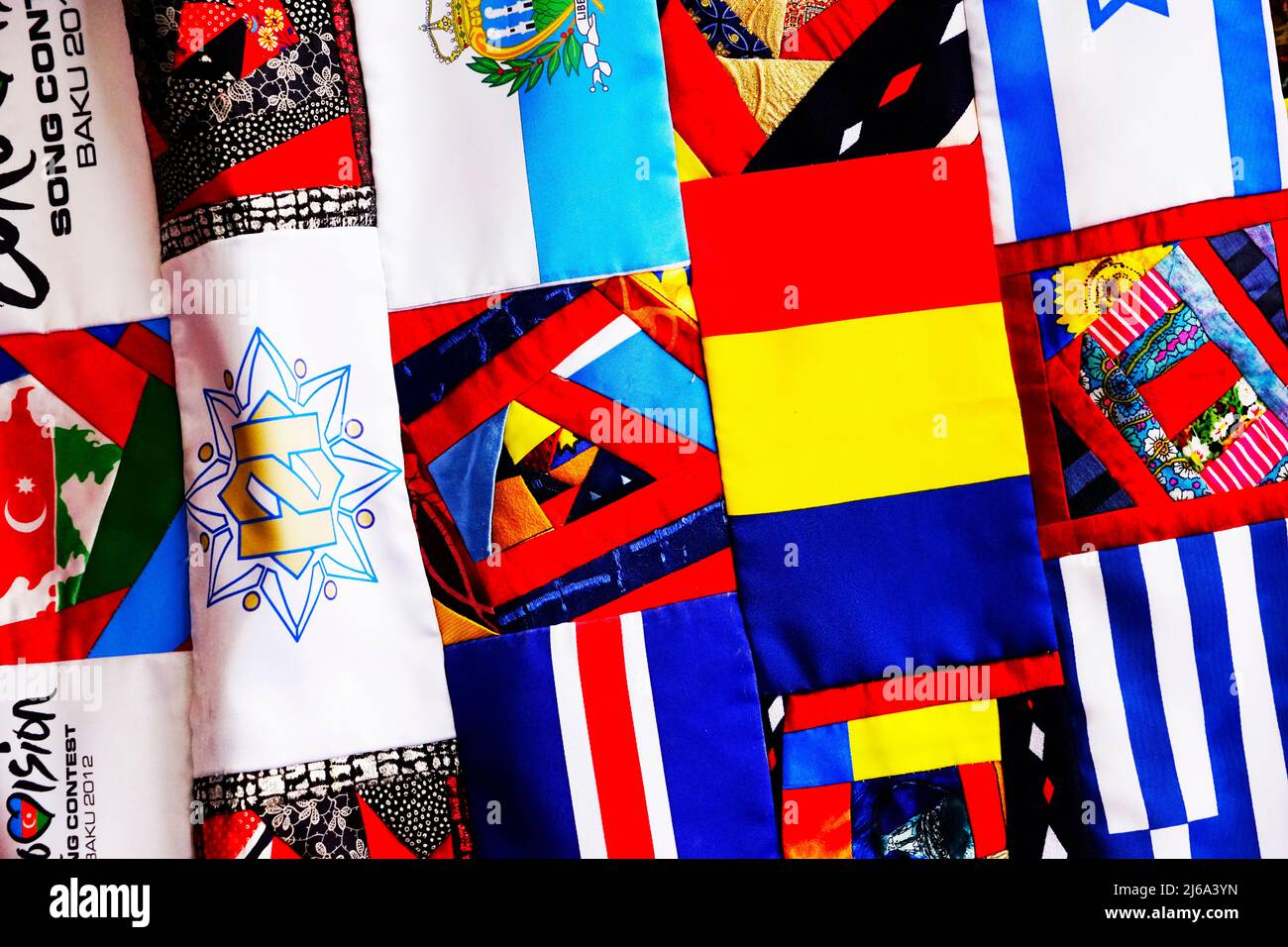 World flags, little flags of different countries Stock Photo - Alamy