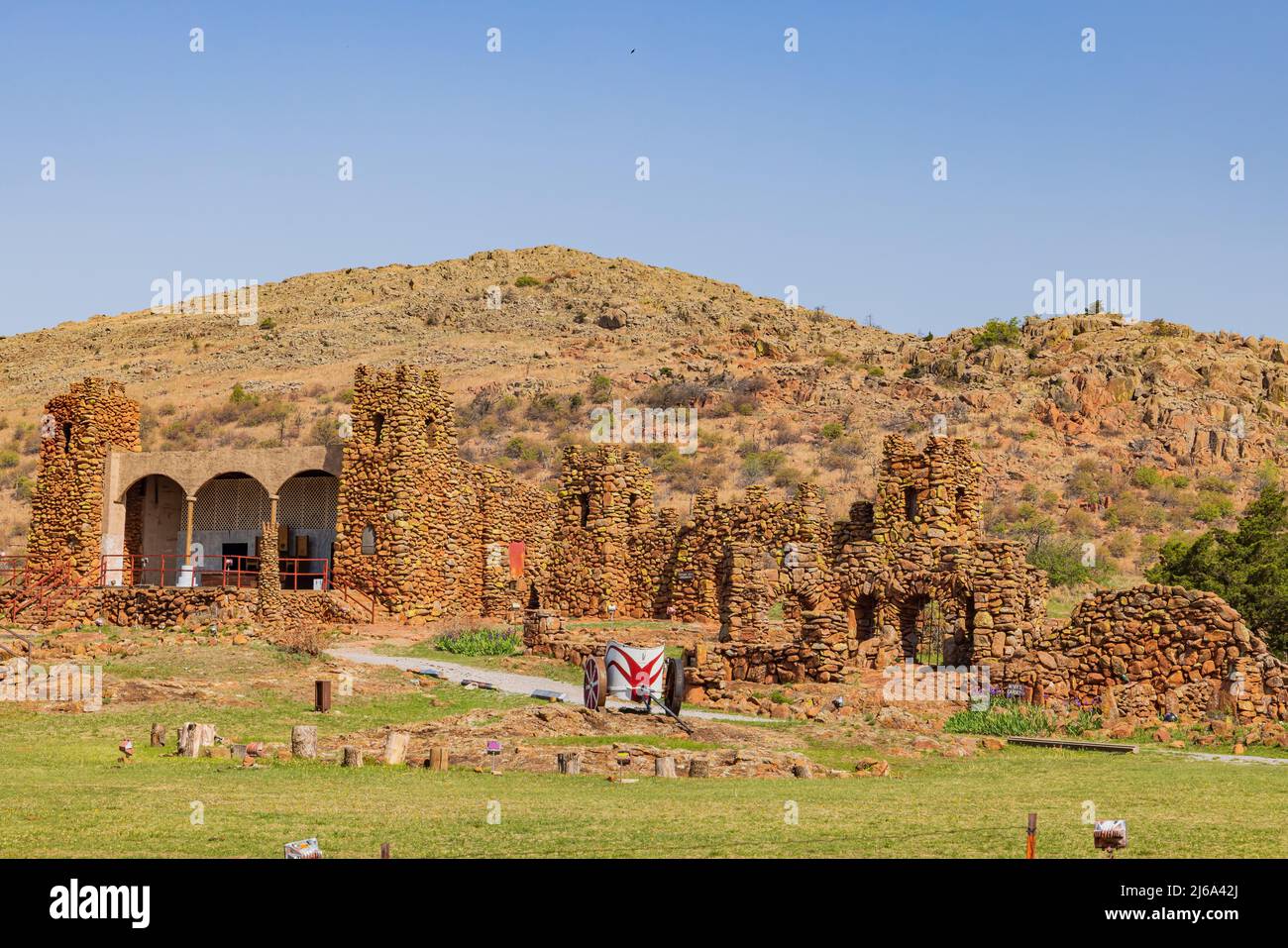 Sunny view of The Holy City of the Wichitas at Oklahoma Stock Photo - Alamy