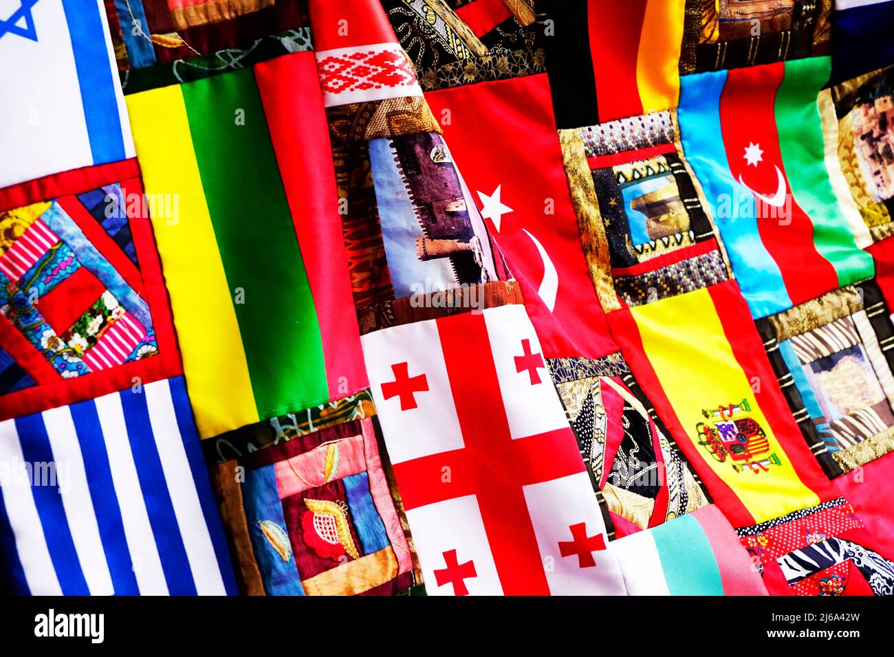 World flags, little flags of different countries Stock Photo - Alamy