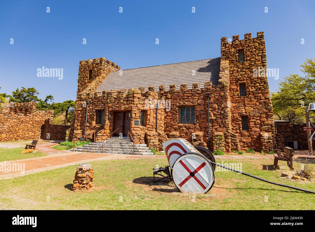 Sunny view of The Holy City of the Wichitas at Oklahoma Stock Photo - Alamy