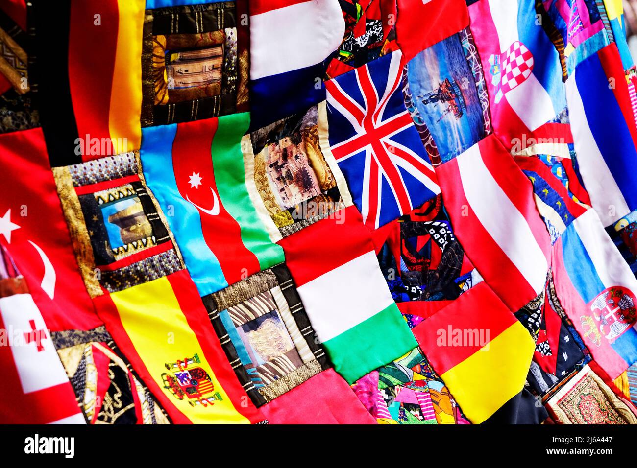 World flags, little flags of different countries Stock Photo - Alamy