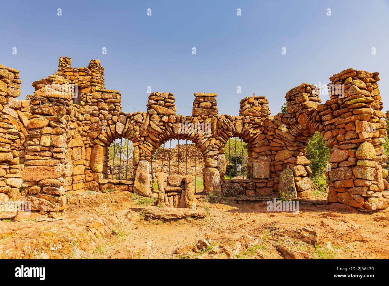 Sunny view of The Holy City of the Wichitas at Oklahoma Stock Photo - Alamy