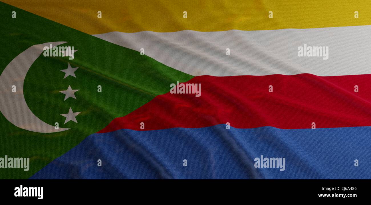 Satin texture comorian flag hi-res stock photography and images - Alamy