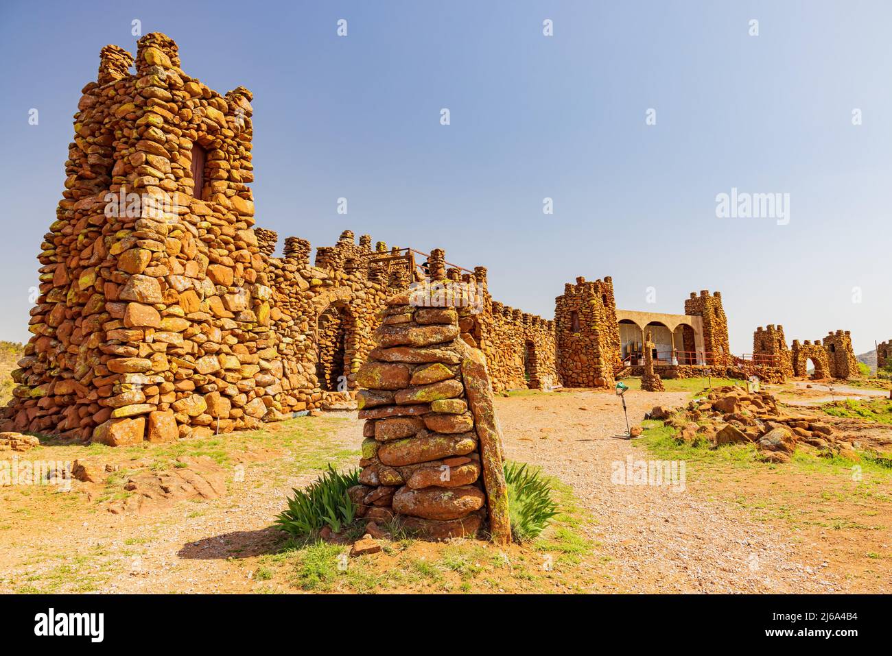 Sunny view of The Holy City of the Wichitas at Oklahoma Stock Photo - Alamy