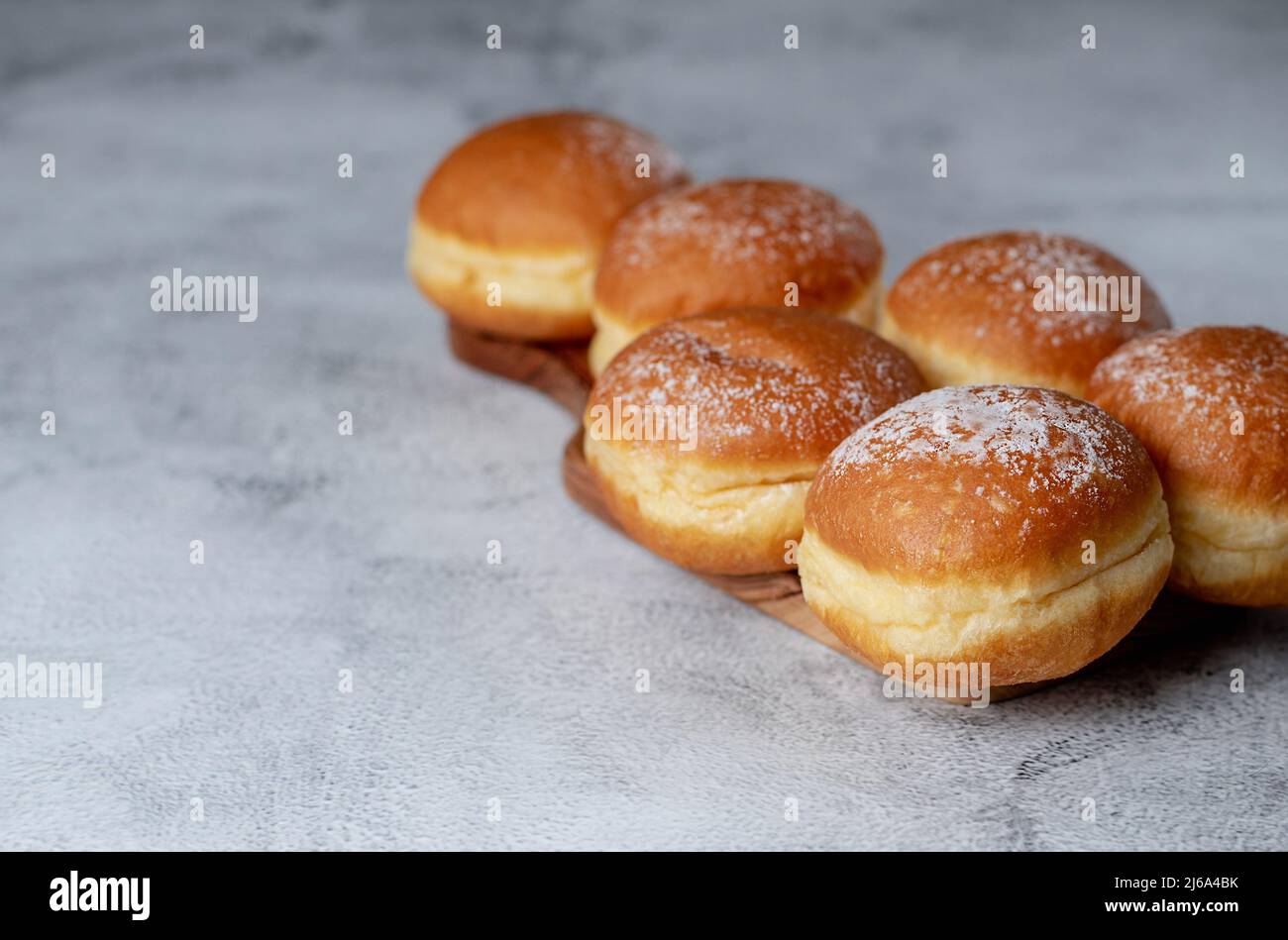 Traditional austrian and german krapfen, berliner, donuts ...