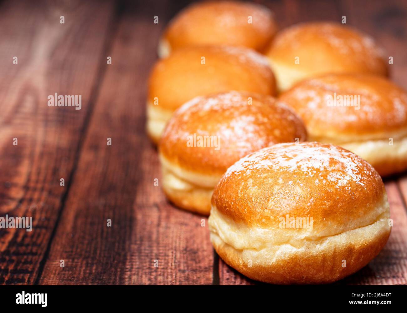 Traditional austrian and german krapfen, berliner, donuts ...
