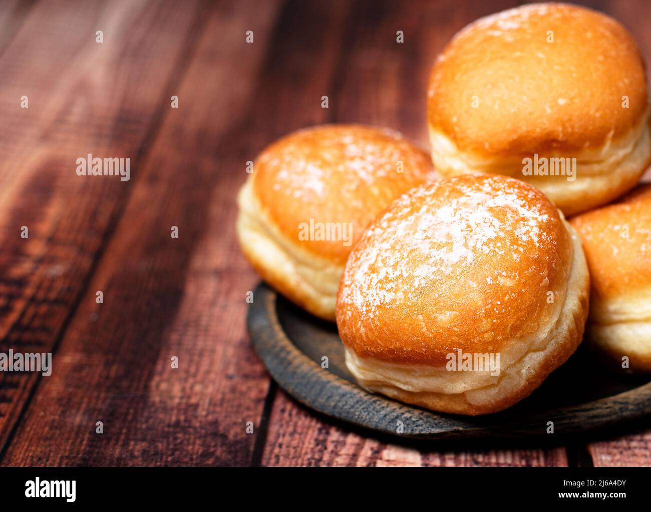 Traditional austrian and german krapfen, berliner, donuts ...